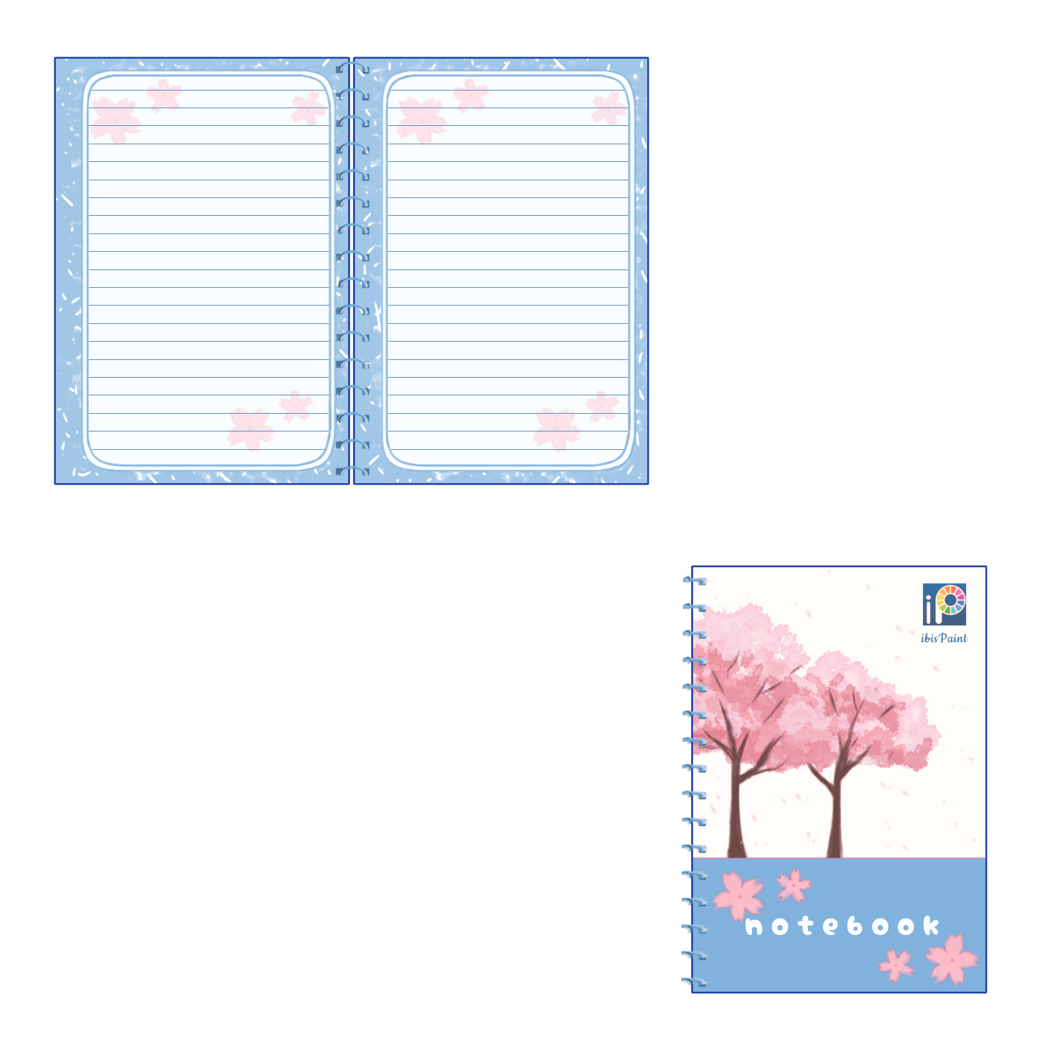 notebook (blue) - ibisPaint