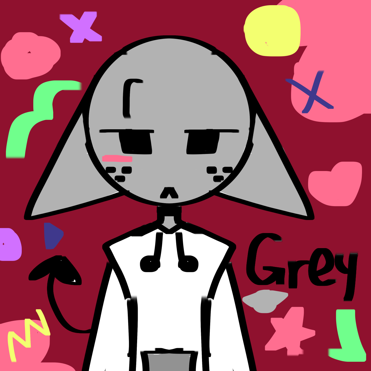 GREY SPRUNKI - ibisPaint