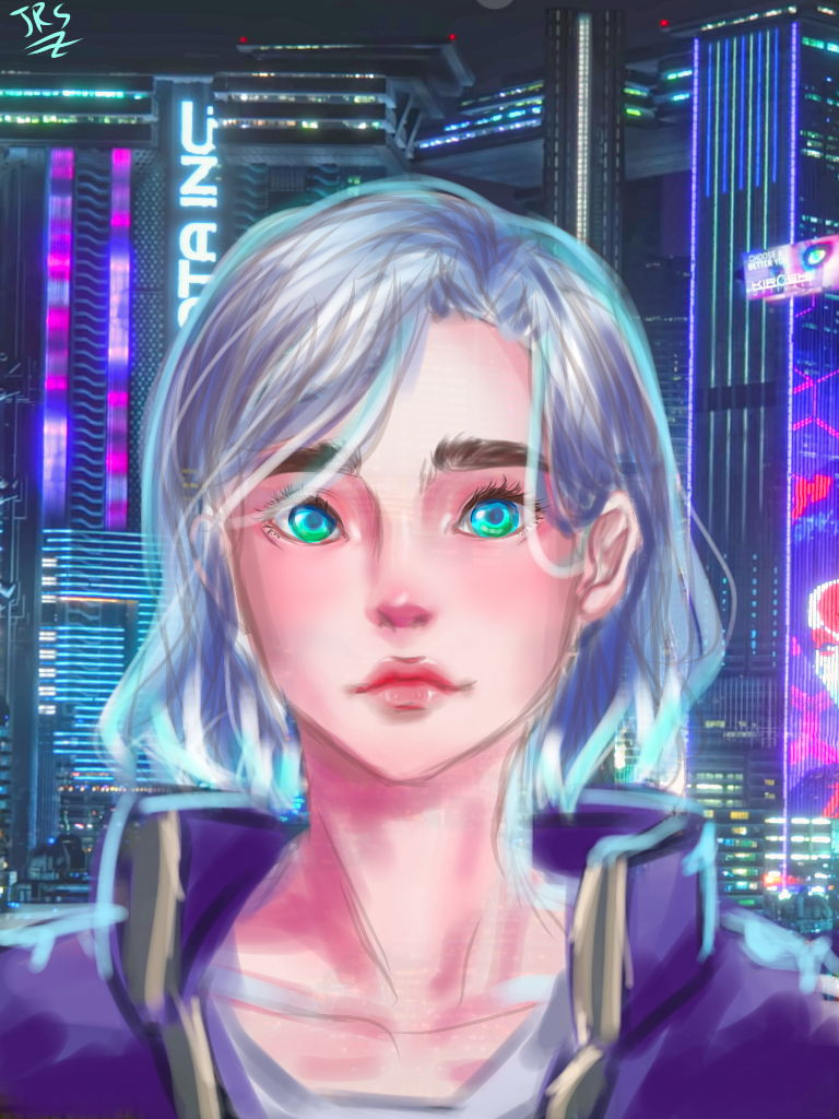 girl in city - ibisPaint
