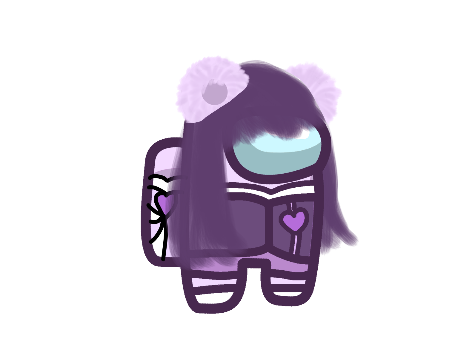 violet bear among us - ibisPaint