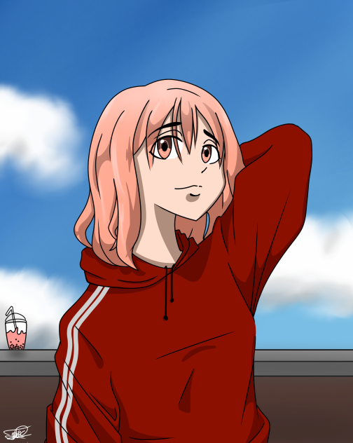 Milk Tea Float - ibisPaint