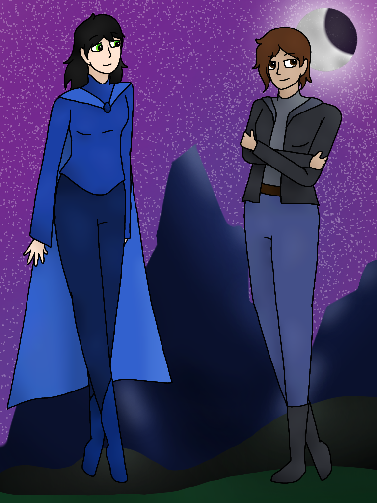 Genderbent D'von and Vain - ibisPaint