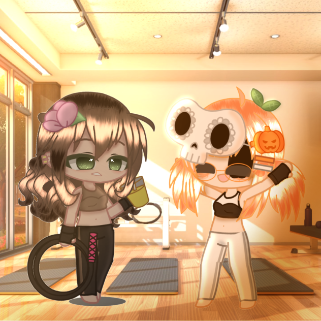 Working out with my bestie - ibisPaint