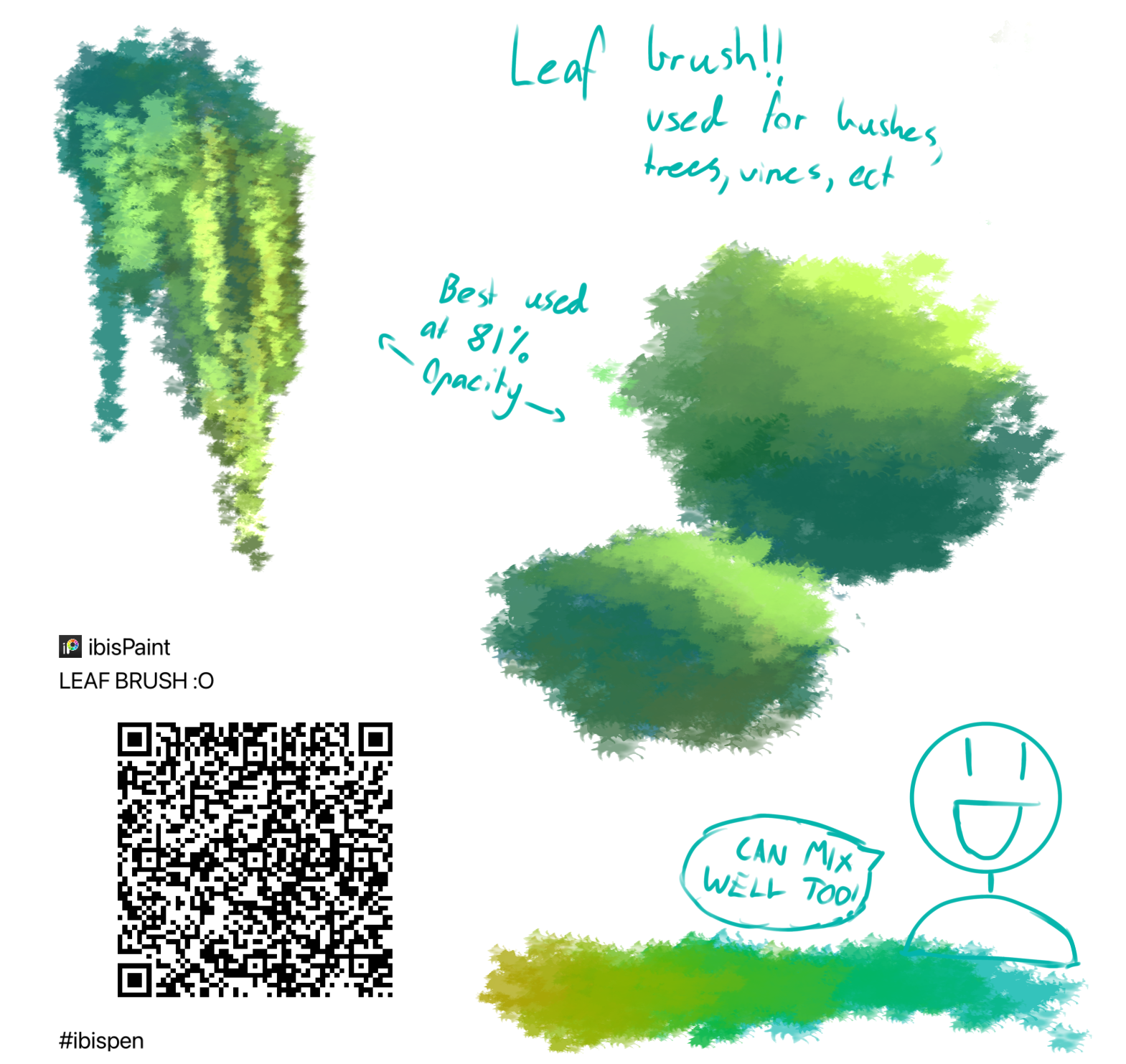Leaf brush - ibisPaint