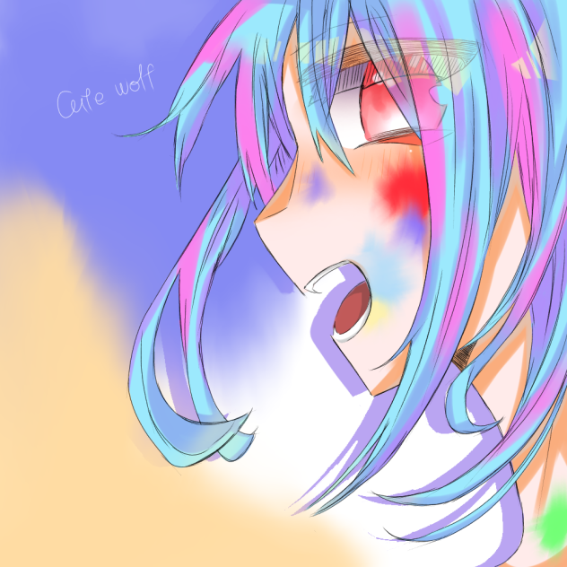 Cute wolf - ibisPaint