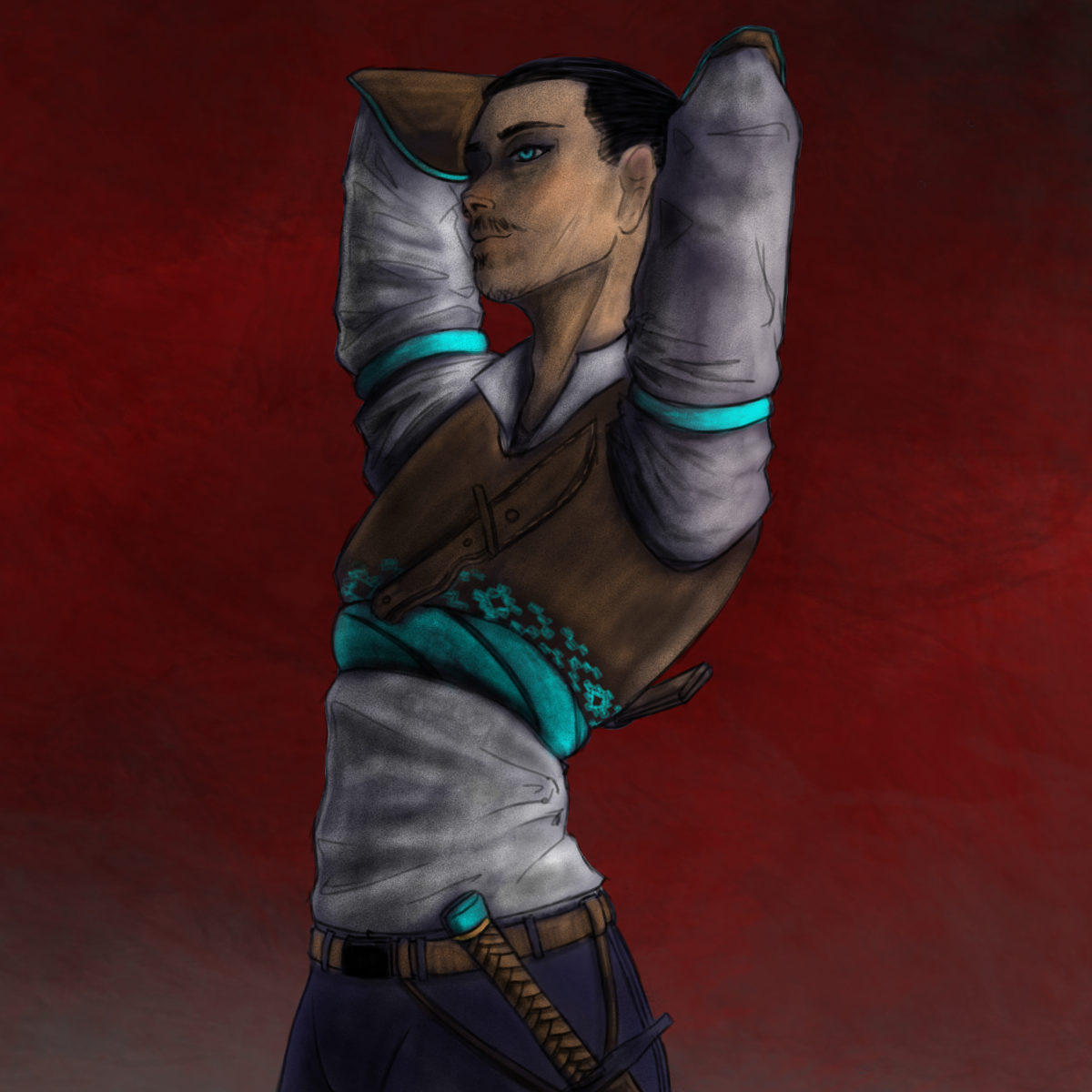 the turquoise soldier - ibisPaint