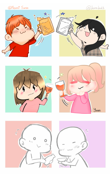 Drunk collab - ibisPaint