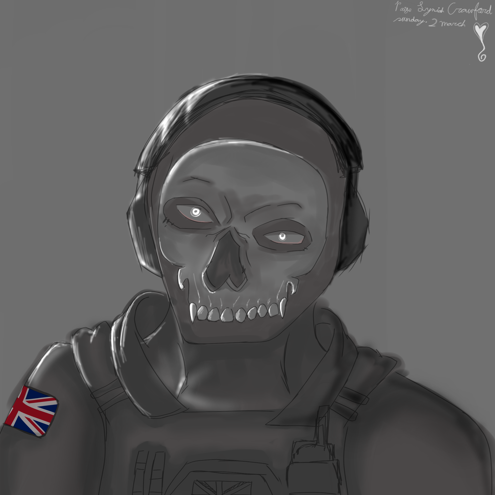 💀Simon ghost riley - ibisPaint