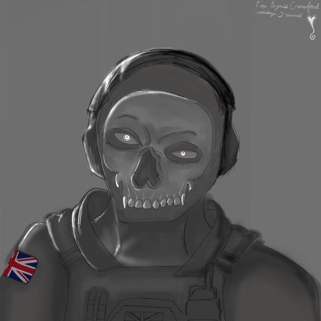 💀Simon ghost riley - ibisPaint