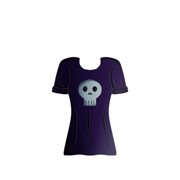 Oversized Skull T-shirt - ibisPaint