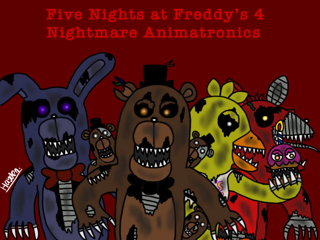 Nightmare Animatronics Speed draw - ibisPaint