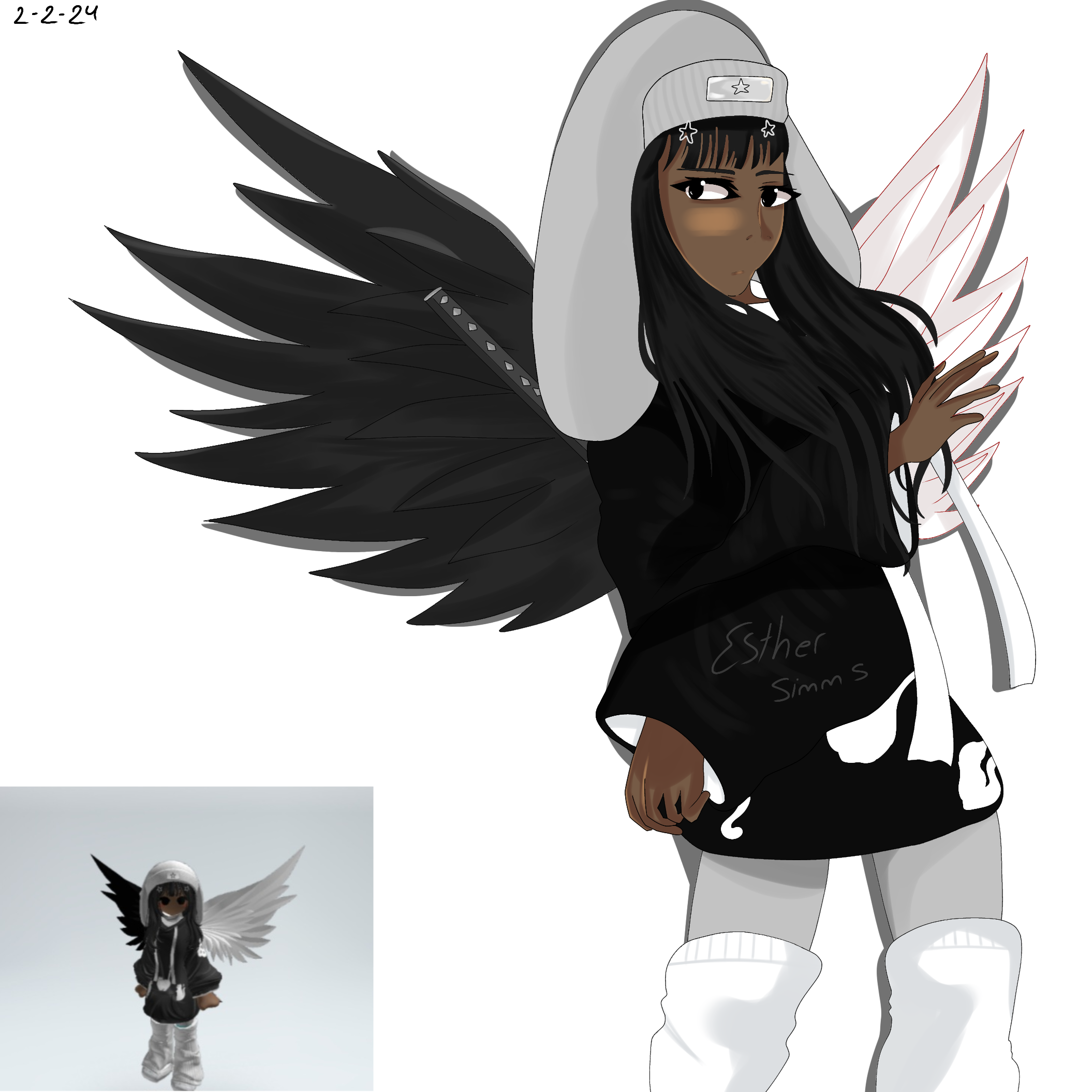 Drawing my Roblox avatar - ibisPaint