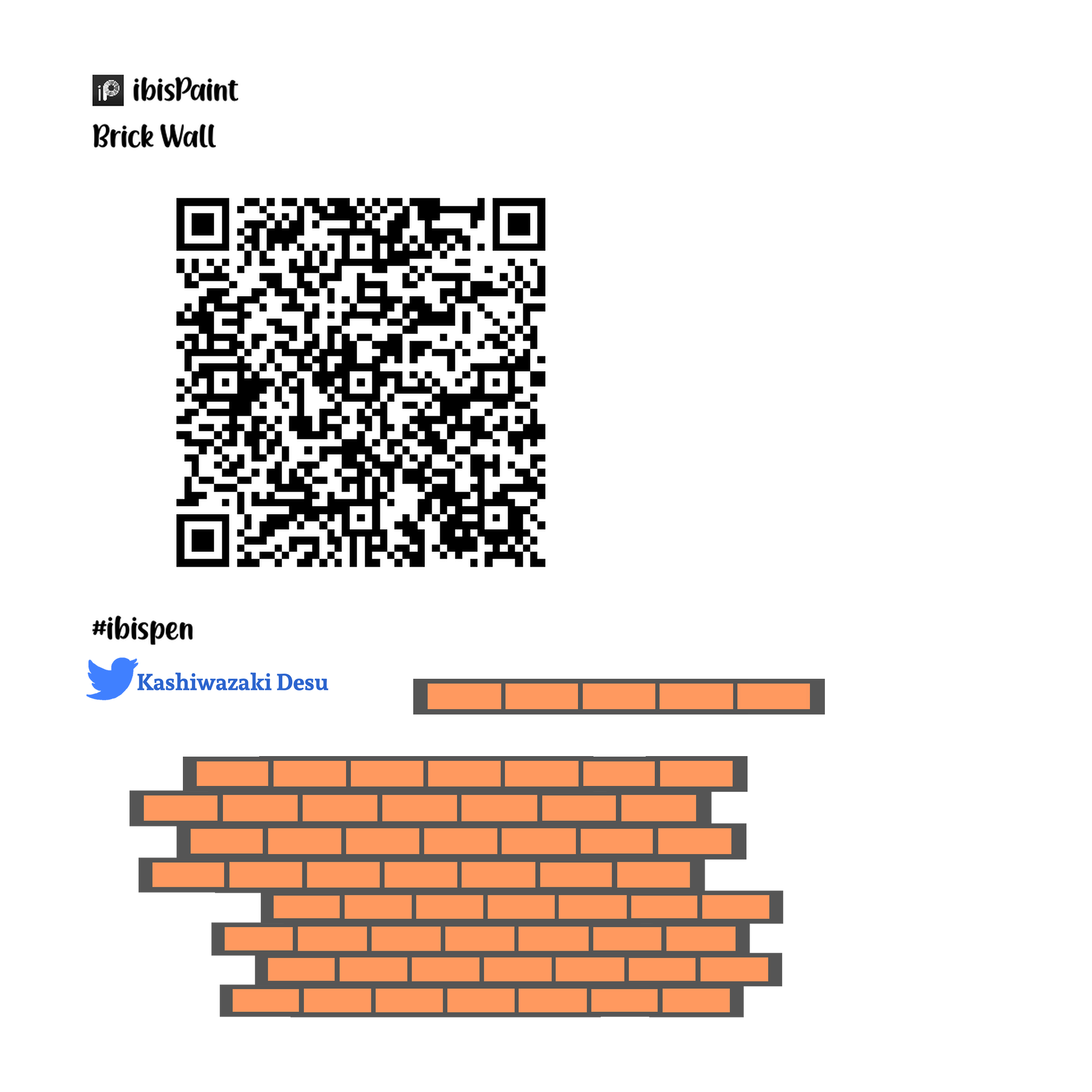 QR Code Brick wall - ibisPaint