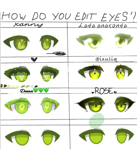 Editing eyes collab - ibisPaint