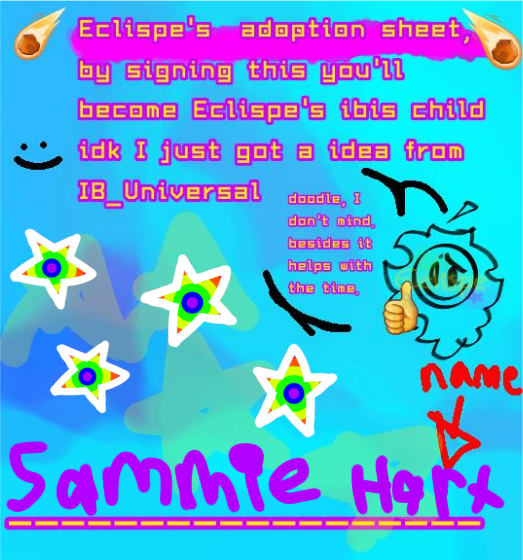 Signed adoption papers - ibisPaint