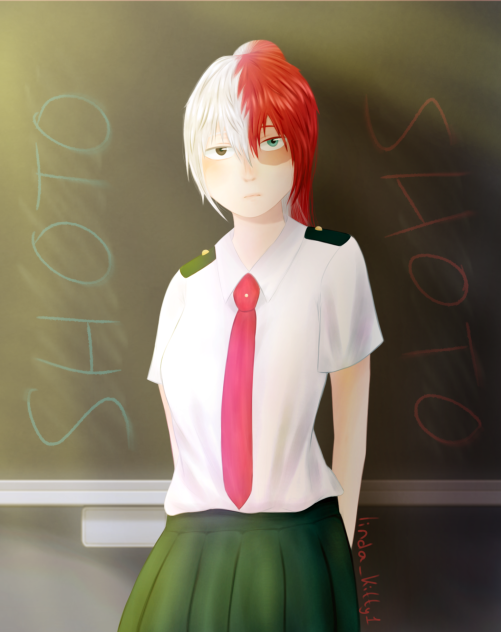 Todoroki Shoto girl - ibisPaint