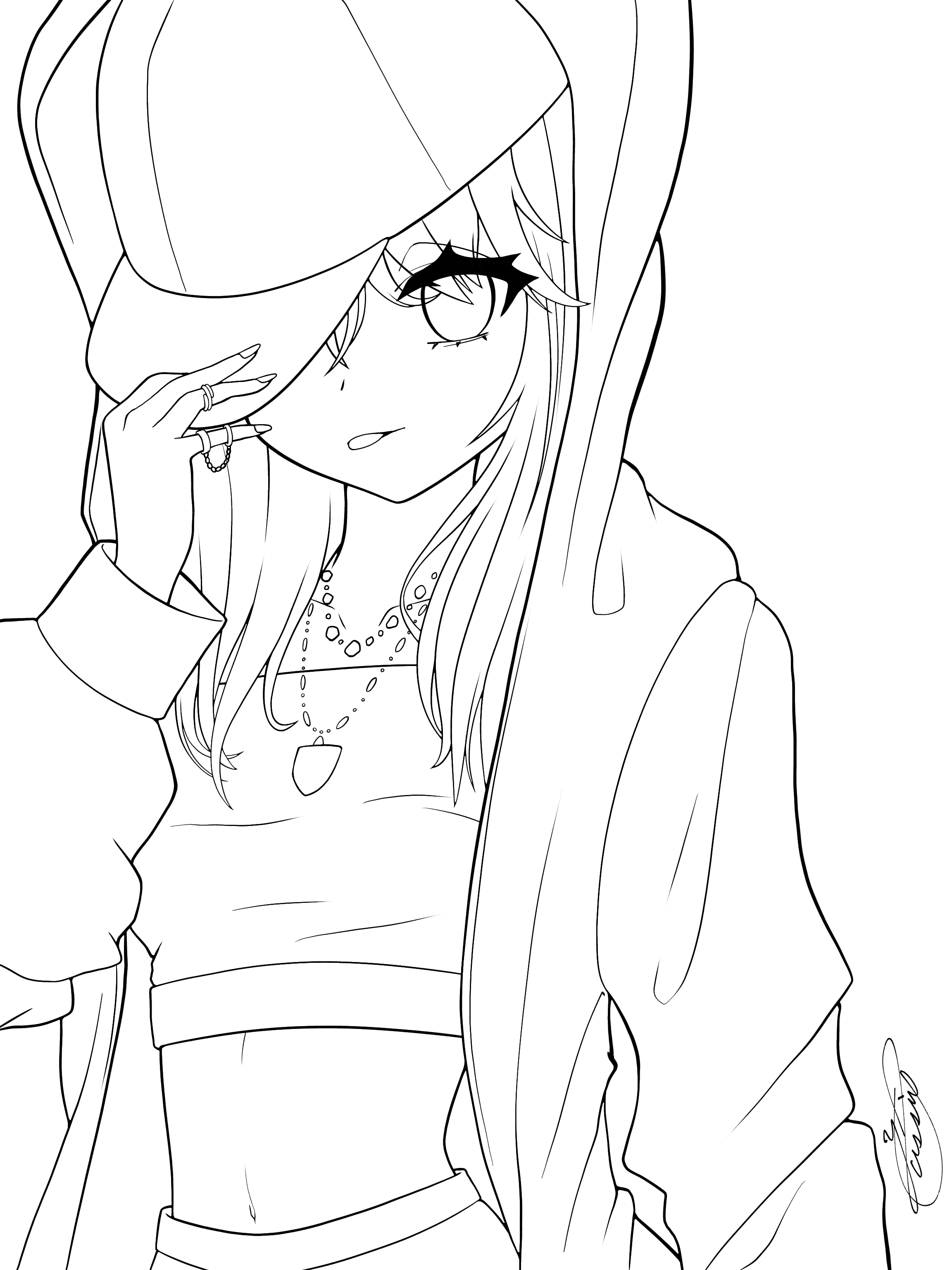 blow a raspberry（線画） - ibisPaint