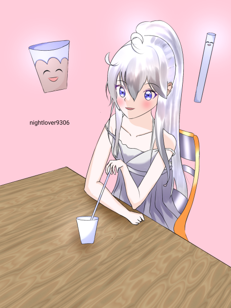 in cafe - ibisPaint