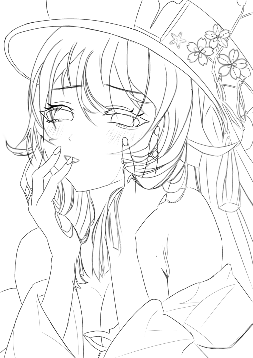 Hutao when she excited something XD - ibisPaint