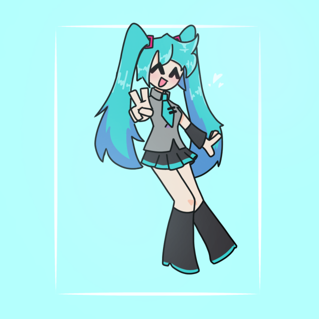 Miku FNF 💙💙💙 - ibisPaint