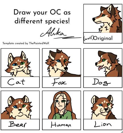 Alvka as different animals - ibisPaint