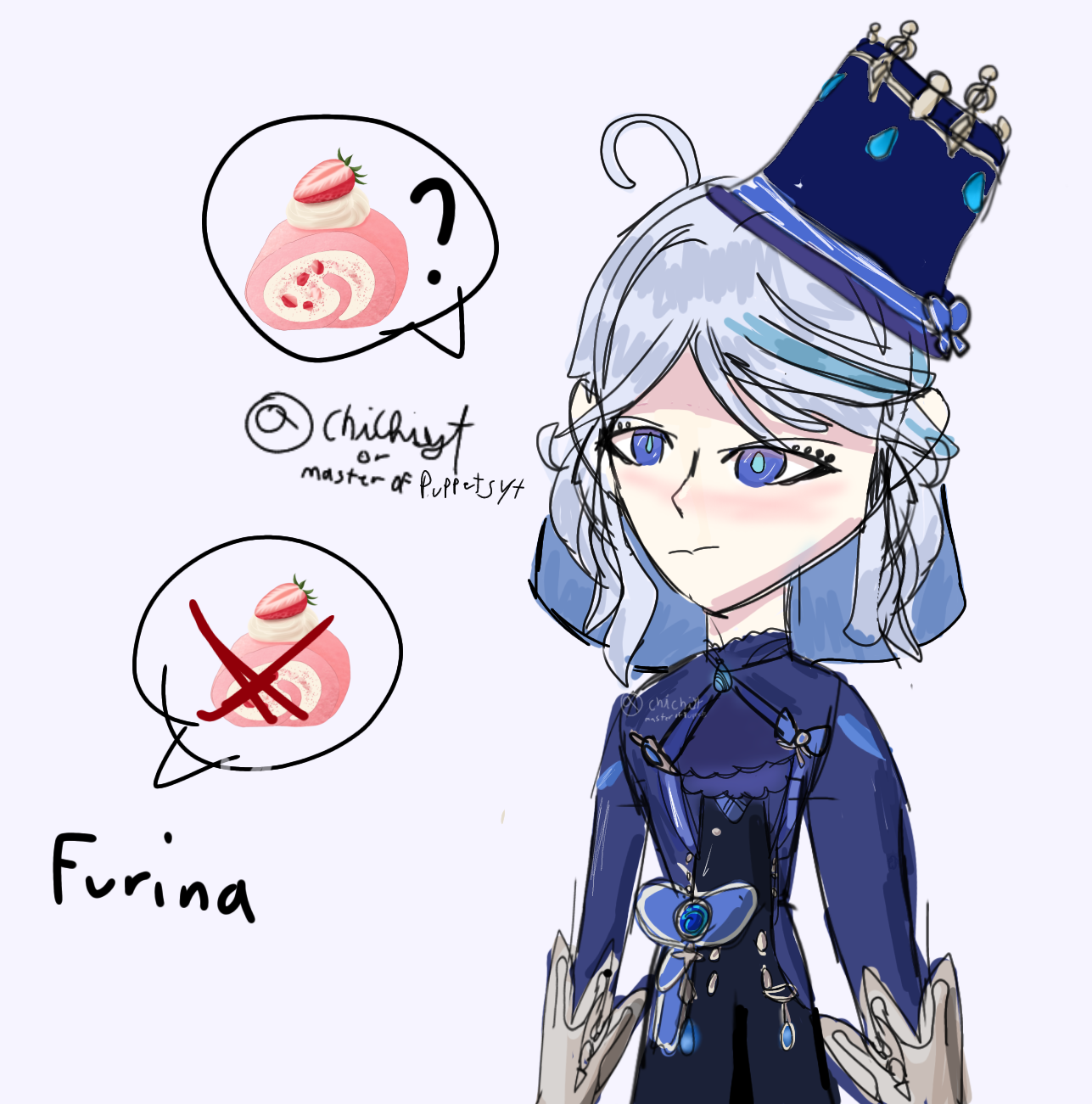 furina wants desserts.. - ibisPaint