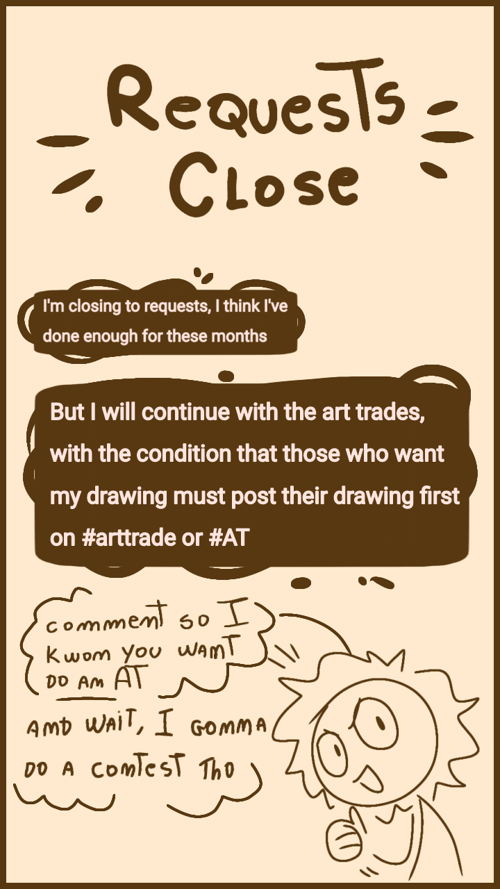 Request Close!! 🤎 - ibisPaint