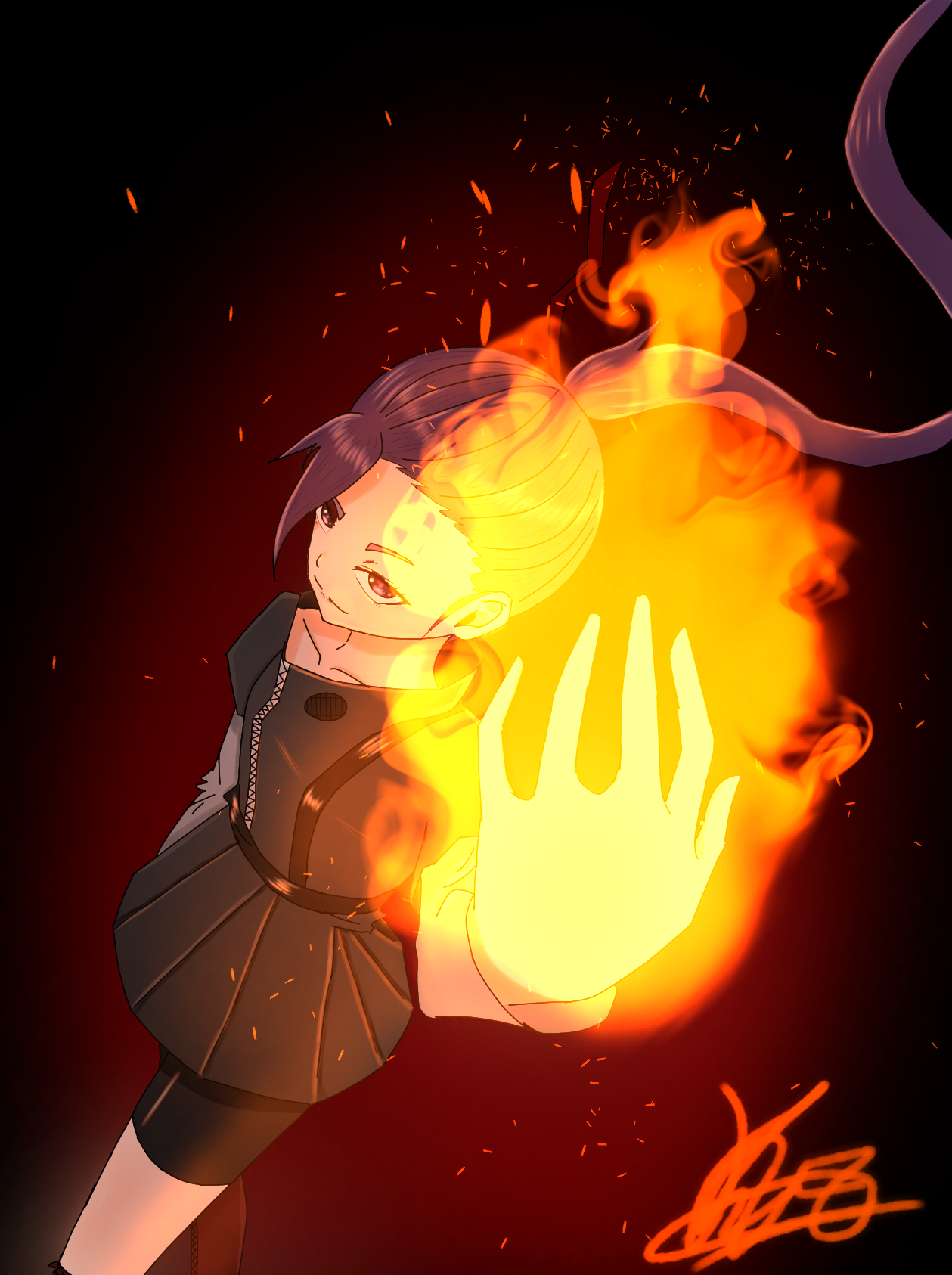 Yoko fire effects - ibisPaint