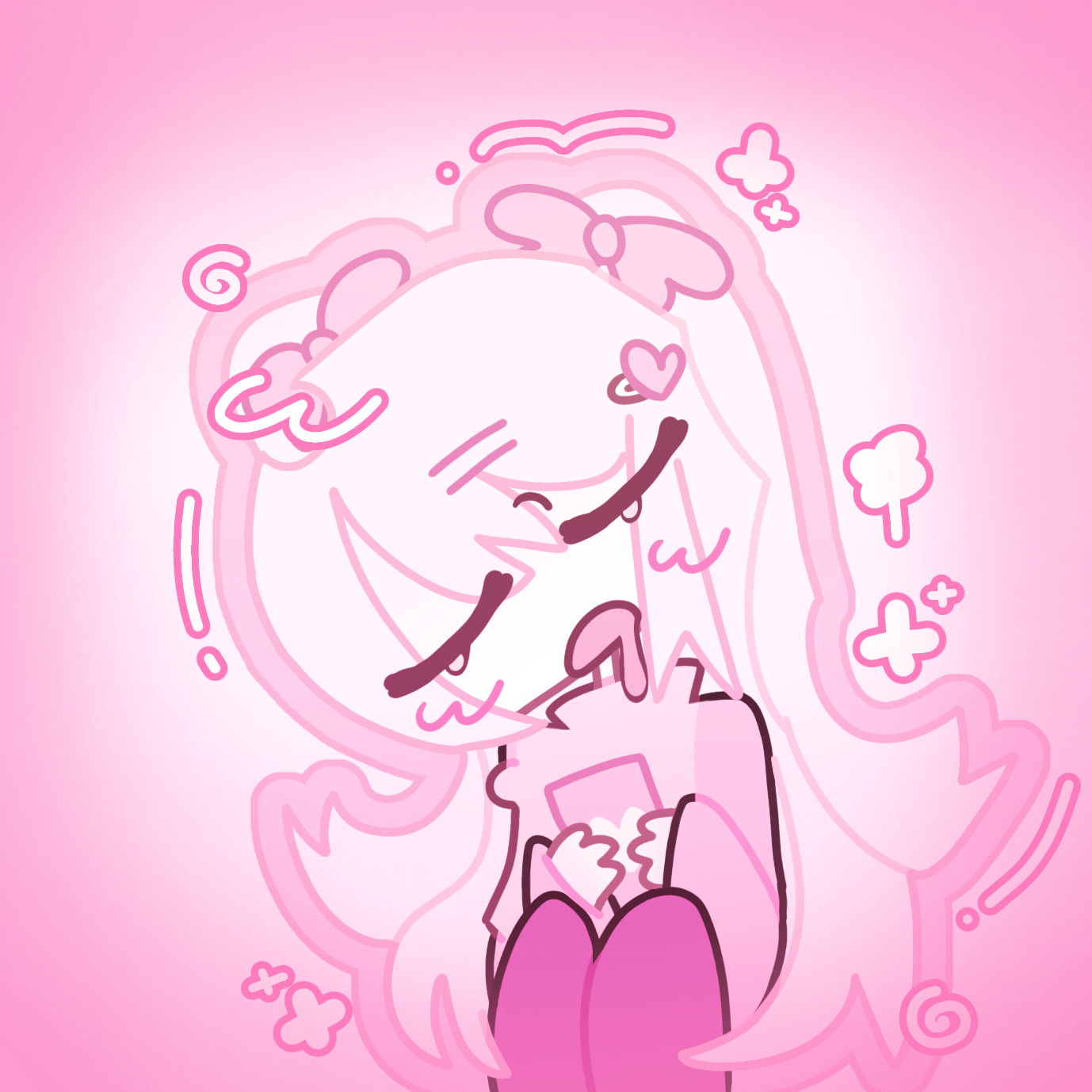 Sleepy Pink gal - ibisPaint