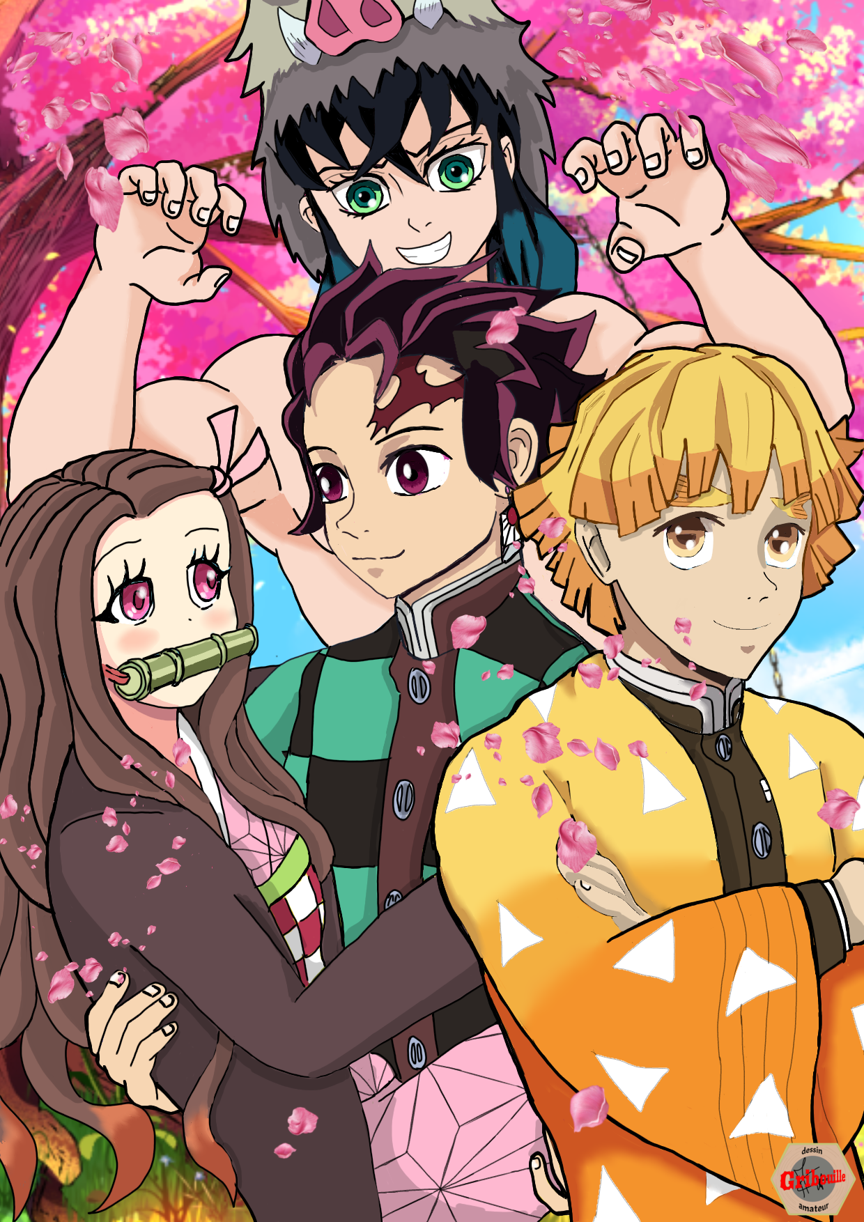 Demon slayer à ma sauce 😁 - ibisPaint