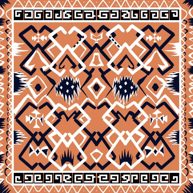 Ikat pattern - ibisPaint