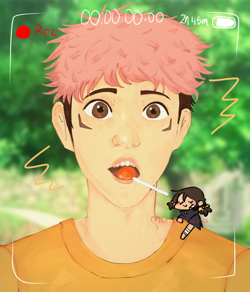 “Say cheese Itadori!” - ibisPaint