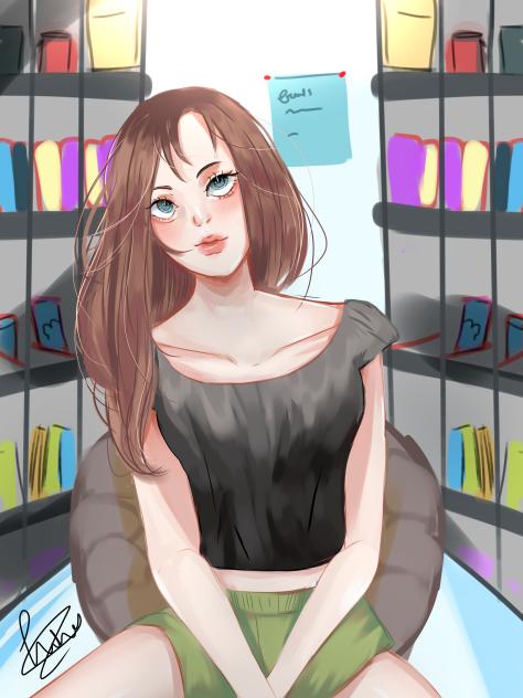 trying to study in my room 😞⭐💤 - ibisPaint