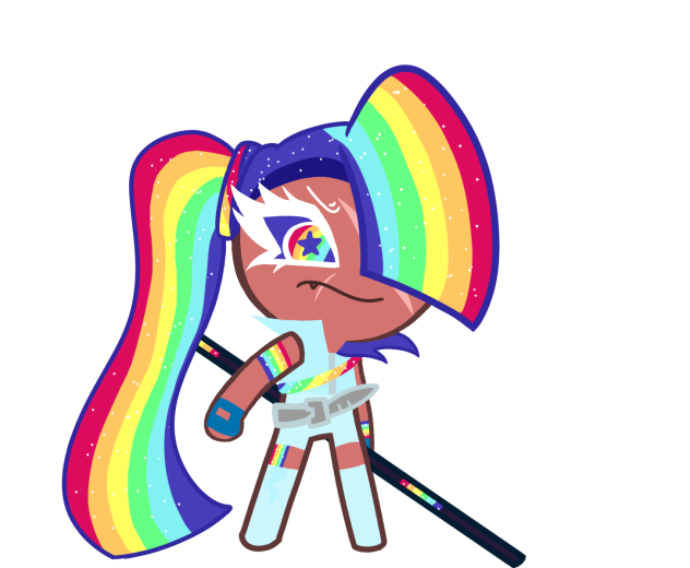 Sour rainbow belt cookie - ibisPaint