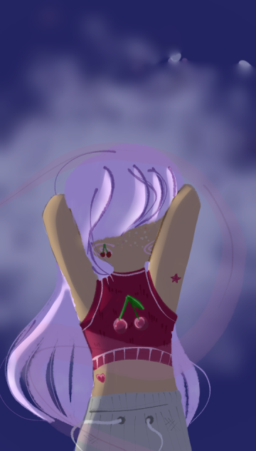 a cute cherry girl - ibisPaint