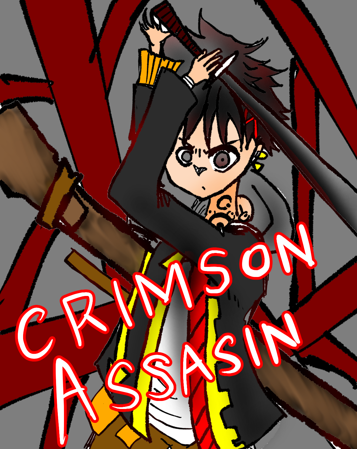 Crimson assassin 紅き刺客 - ibisPaint
