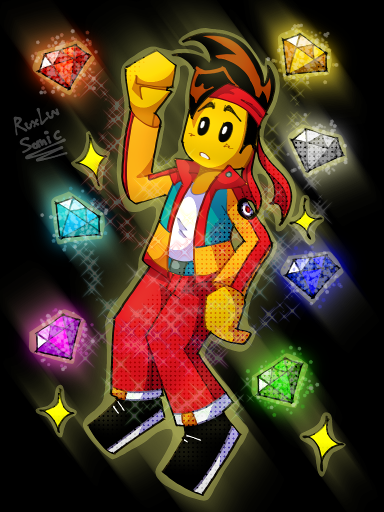 If MK used the Chaos Emeralds - ibisPaint