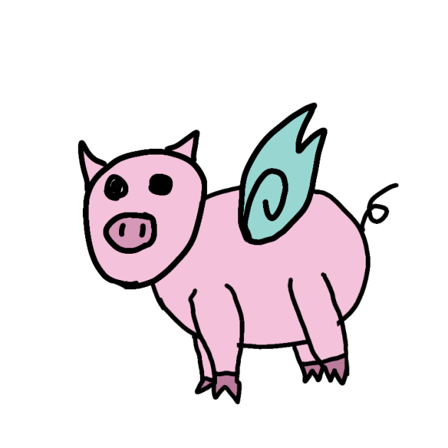 poorly drawn pig - ibisPaint