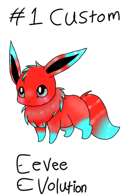 Fire An Ice Eevee - ibisPaint