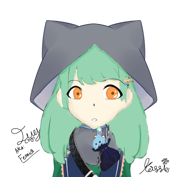 Ivy ( aka Femica ) and her slime - ibisPaint