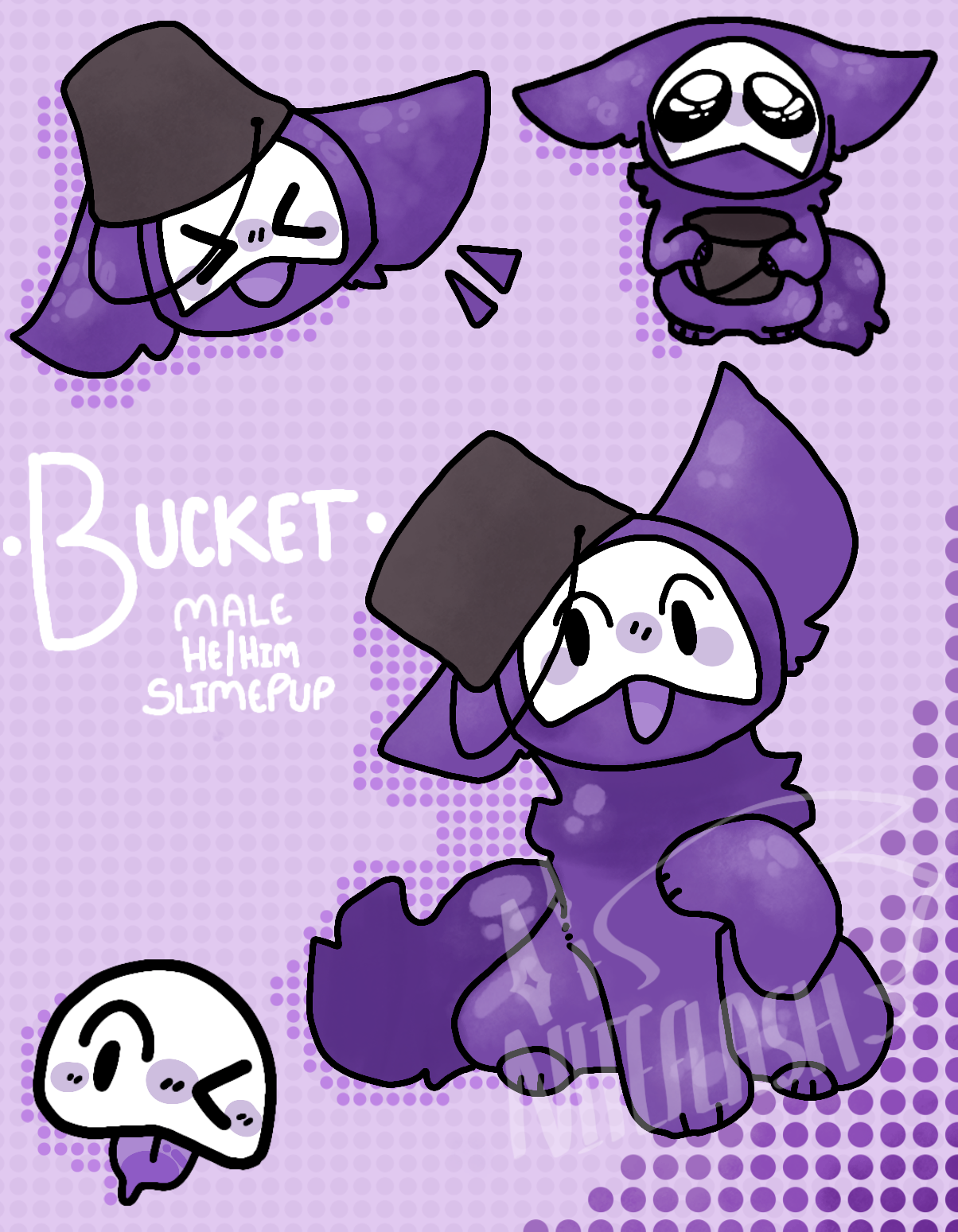 Bucket Pup Reference for Funtime - ibisPaint