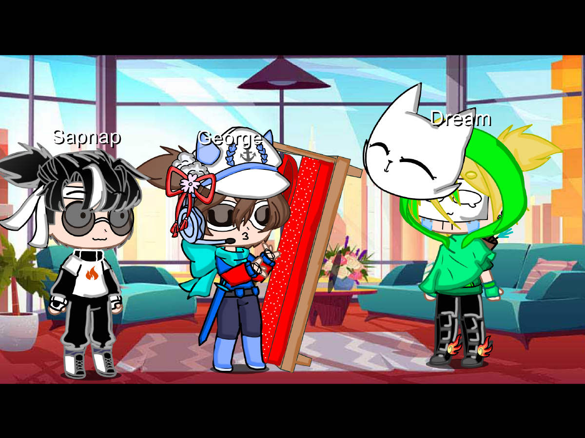 George loves bed!! Gacha dream team edit - ibisPaint