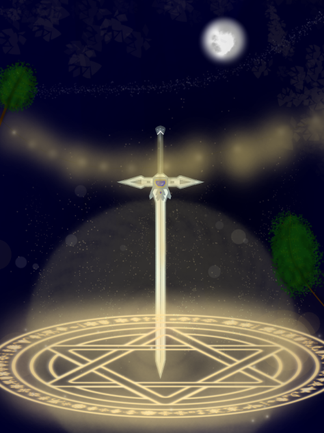 The enchanted sword. - ibisPaint