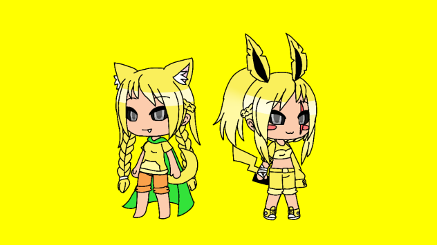 Mika y Pika - ibisPaint