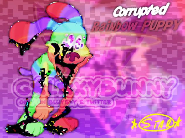Pibby Art “Corrupted Rainbow Puppy” - ibisPaint