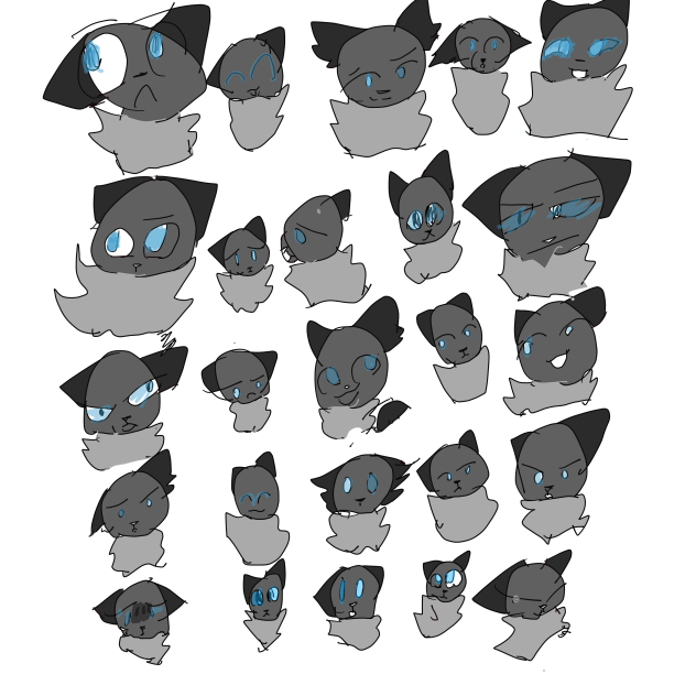 Waterpaws expression sheet - ibisPaint