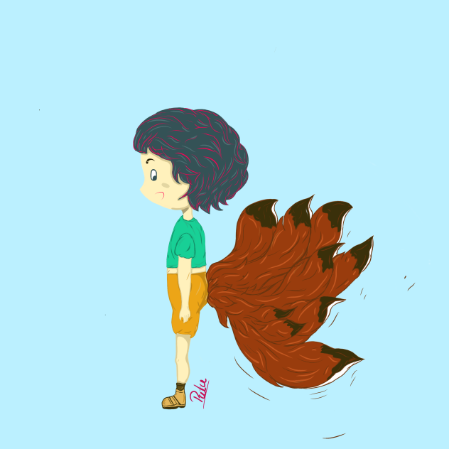 Little nine tail fox - ibisPaint