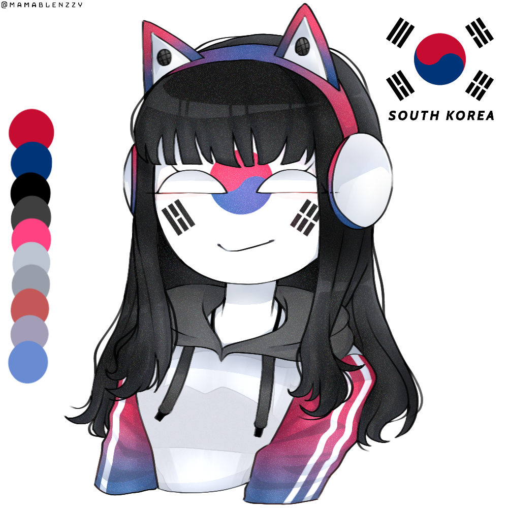 South Korea (Female) - Countryhumans - ibisPaint
