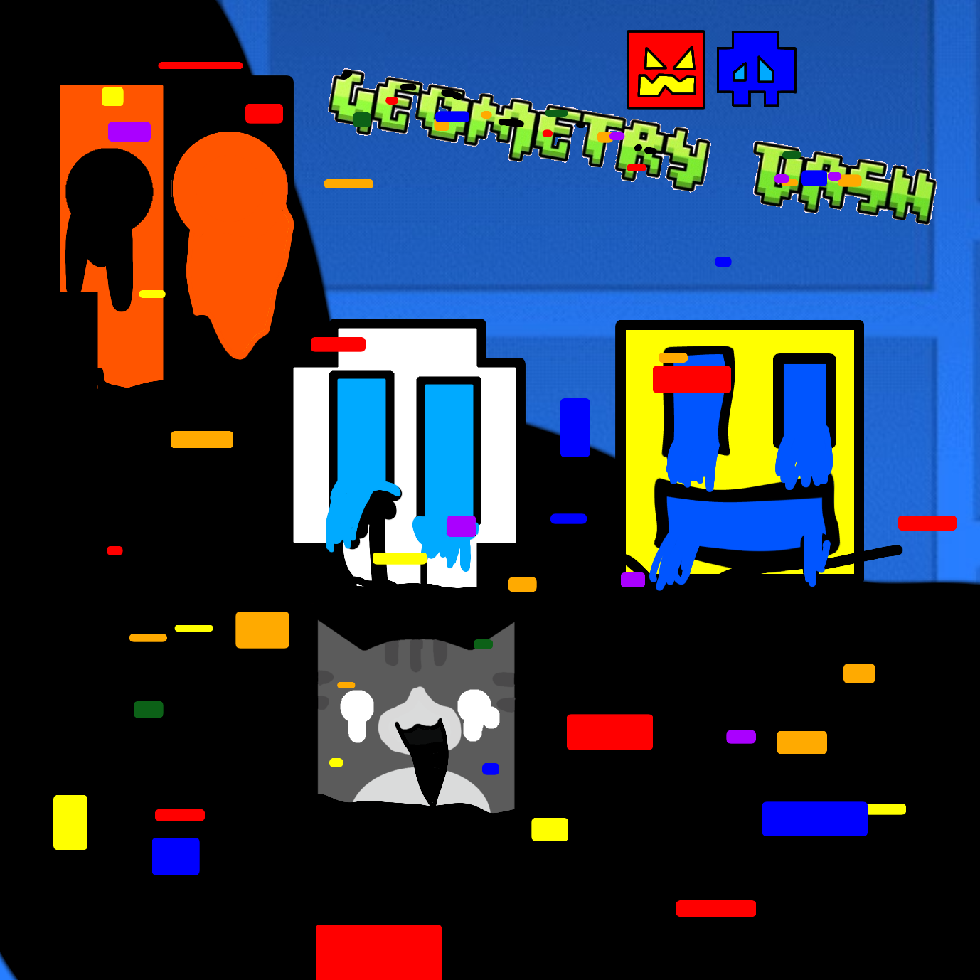 geometry dash x learning with pibby - ibisPaint