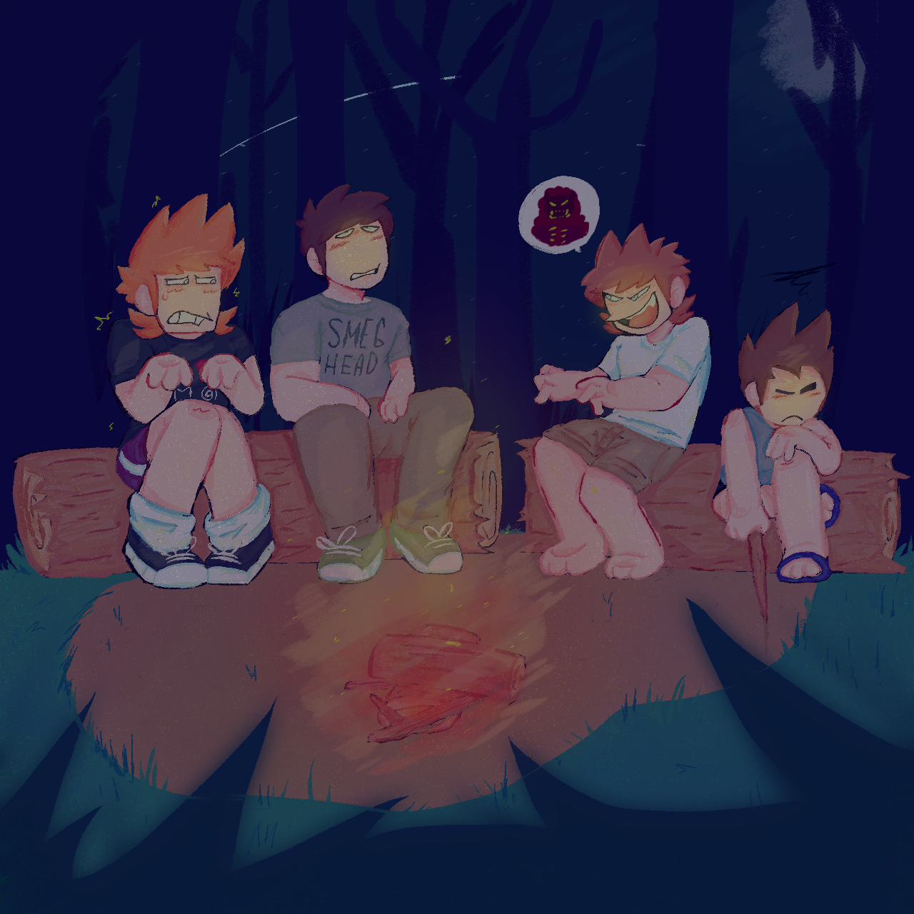 The gang goes camping - ibisPaint
